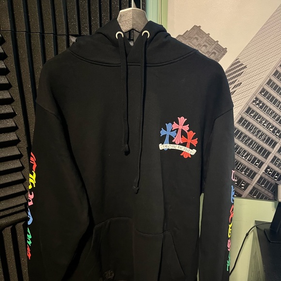 Chrome Hearts | Sweaters | Chrome Hearts Cross Cemetery Hoodie Size L ...
